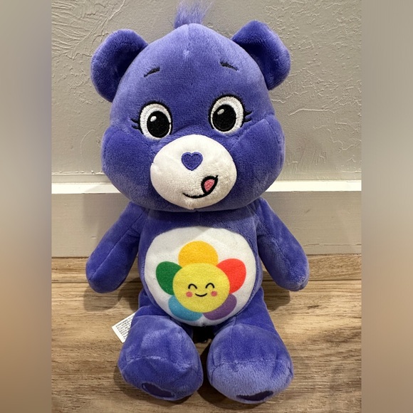 Care Bears | Toys | Care Bear 220 Plush 0 Unlock The Magic Purple Harmony Bear Basic Fun | Poshmark